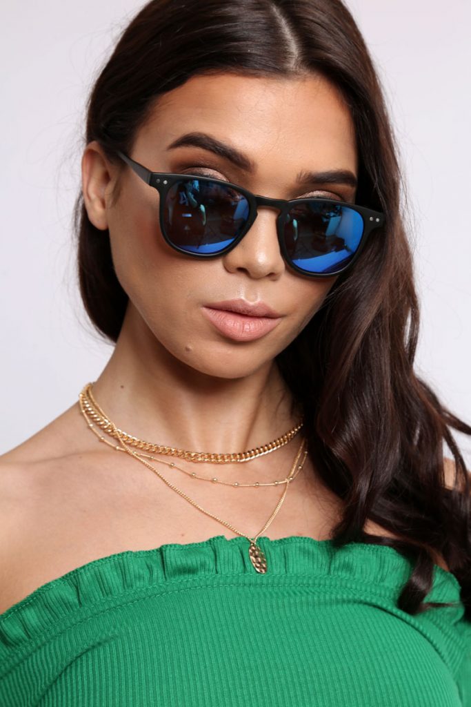 Blue Reflective Sunglasses - TopSunglasses.net